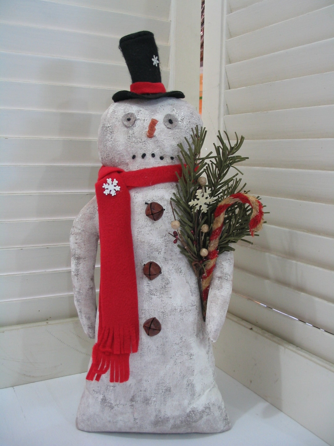 Snowman,primitive Snowman,handmade Snowman,winter Decor,holiday Decor ...