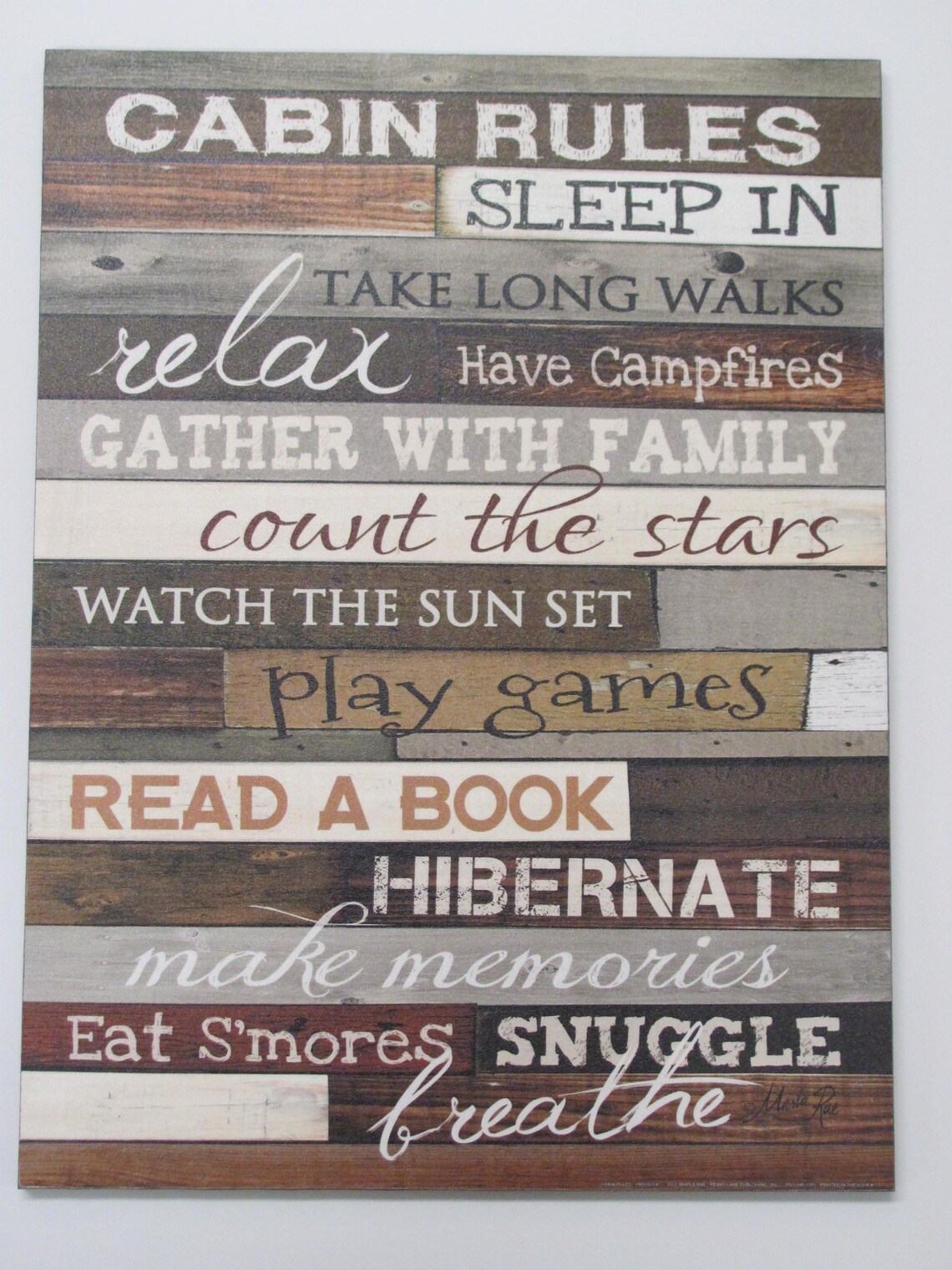 Cabin Rules Signcabin Wall Decorcabin Decorfamily Cabin - Etsy