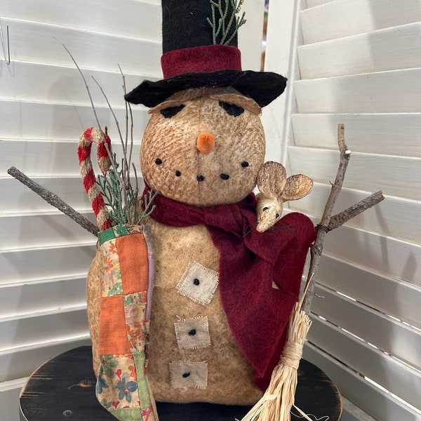 Primitive Snowman - Etsy