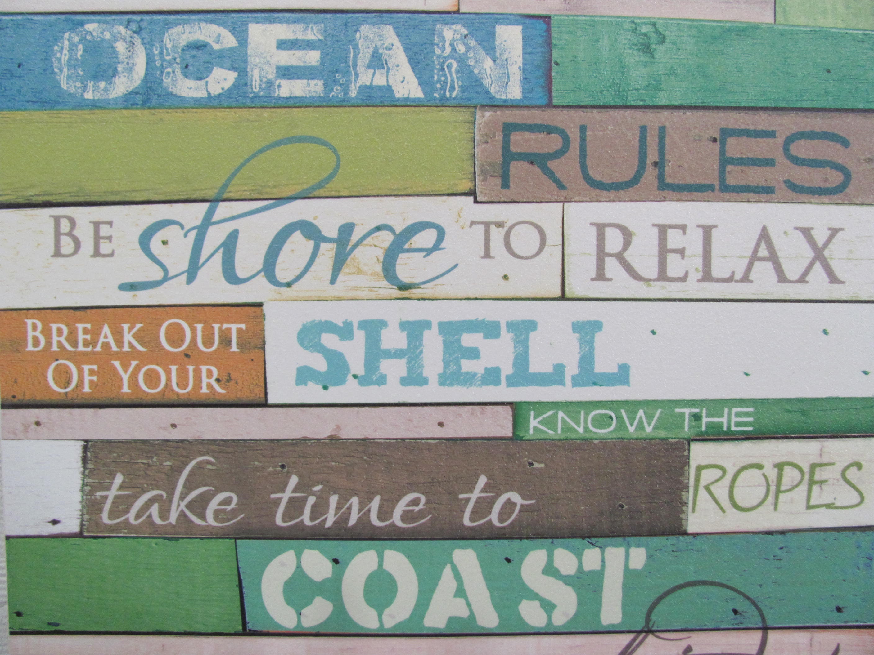Ocean RulesOcean DecorOcean Rules SignCabin DecorCoastal | Etsy