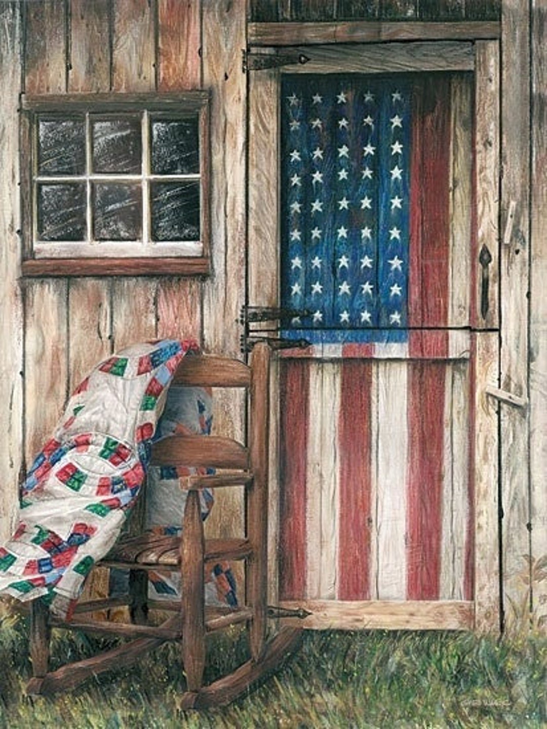 Patriotic Wall Decor,primitive Americana,farmhouse Decor,quilt Decor ...