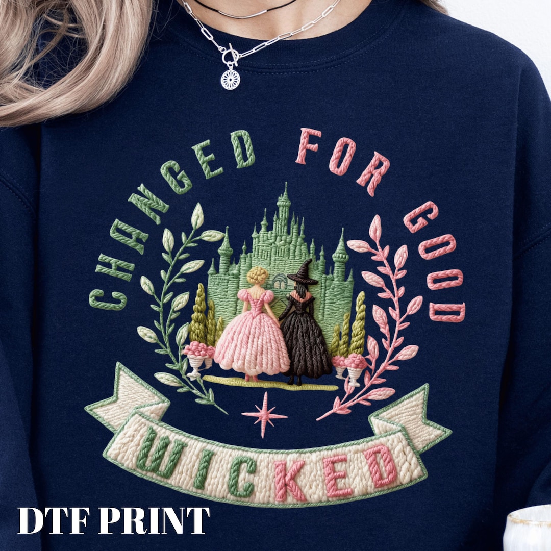Vintage Wicked Sweatshirt, Elphaba & Glinda, Change for Good Tee - Etsy