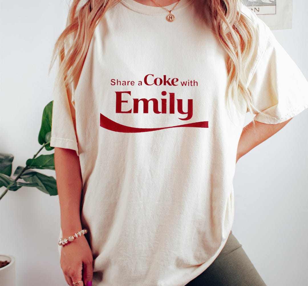 Share a Coke With [name] Custom Velvet Shirt, Personalized Soda Lover ...