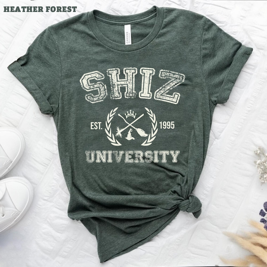 Shiz University Est 1995 T-shirt, Shiz University Shirt, Defy Gravity Broomstick Magic Wand T ...