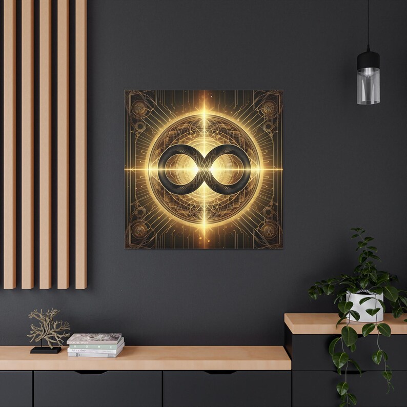 Infinity Symbol Canvas Gallery Wrap Visualization, Spiritual Wall Art ...