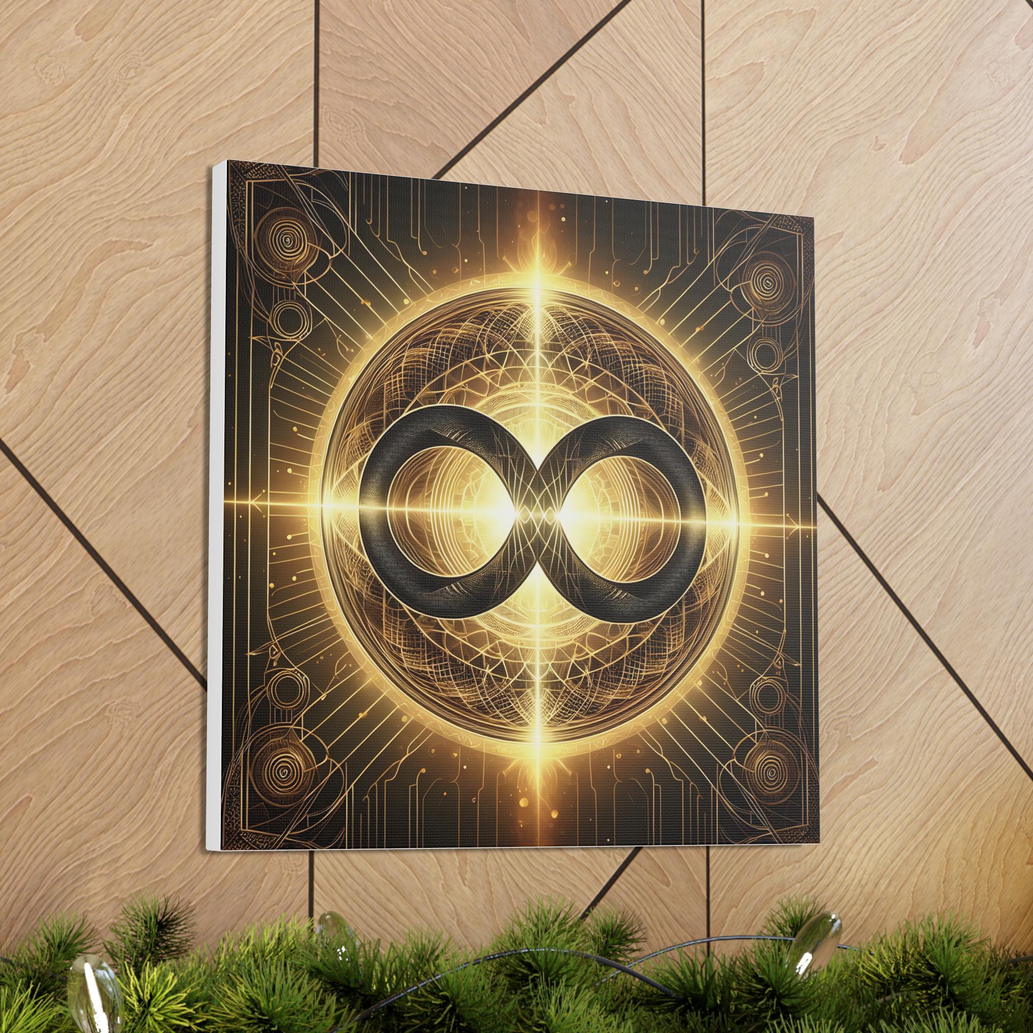 Infinity Symbol Canvas Gallery Wrap Visualization, Spiritual Wall Art ...