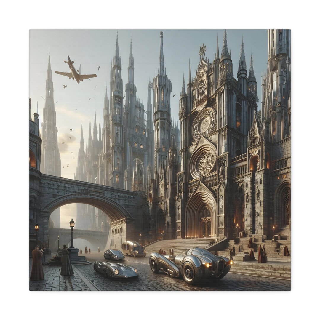 Futuristic Tartaria 5 Stunning Canvas Wall Art, Conversation Piece ...