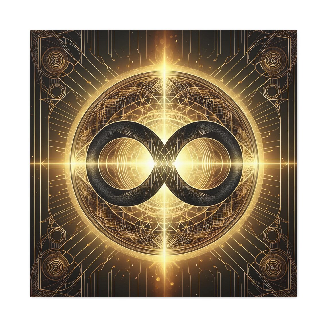 Infinity Symbol Canvas Gallery Wrap Visualization, Spiritual Wall Art ...
