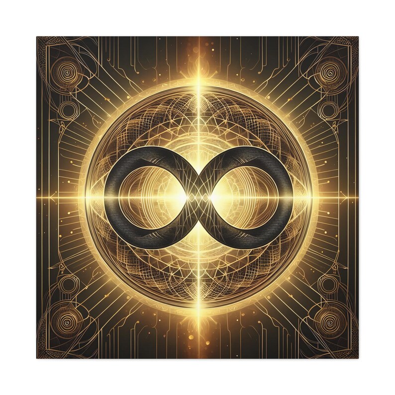 Infinity Symbol Canvas Gallery Wrap Visualization, Spiritual Wall Art ...