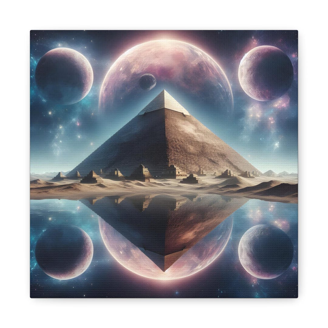 Abstract Pyramid Canvas Prints Pyramid Wall Art, Home Decor, Unique ...
