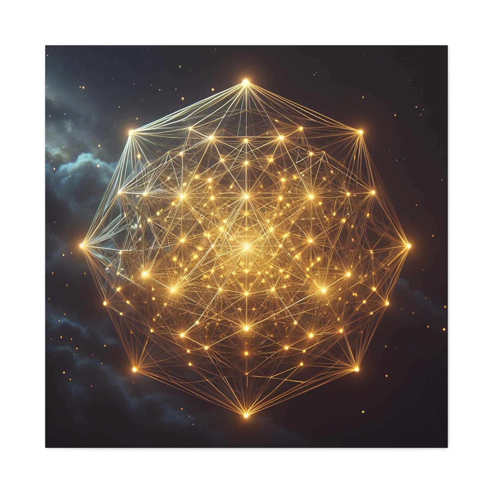 Cosmic Water Canvas Gallery Wraps, Celestial Wall Art, Modern Home ...