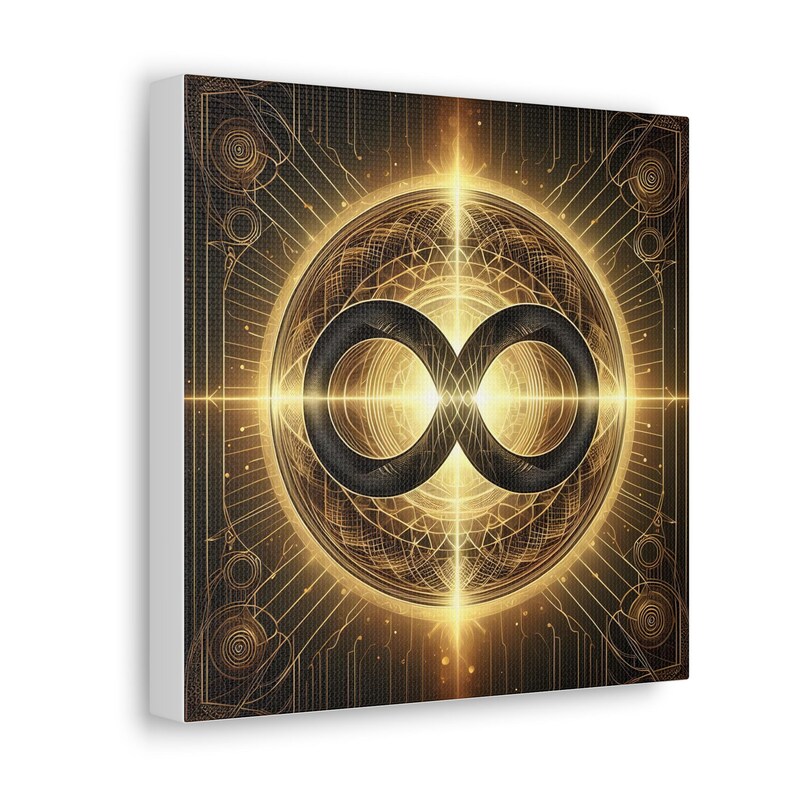 Infinity Symbol Canvas Gallery Wrap Visualization, Spiritual Wall Art ...