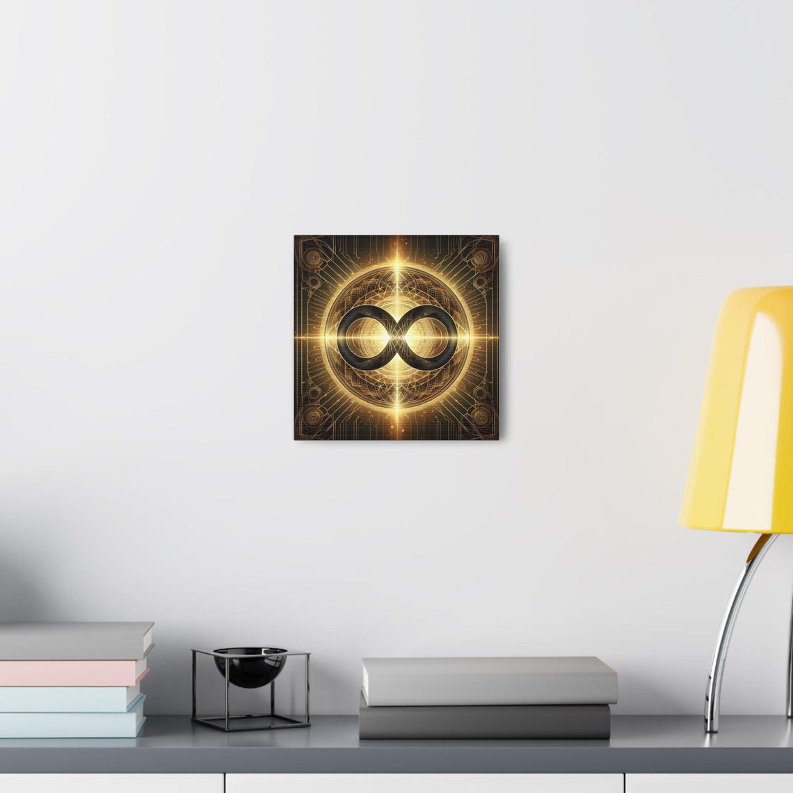 Infinity Symbol Canvas Gallery Wrap Visualization, Spiritual Wall Art ...