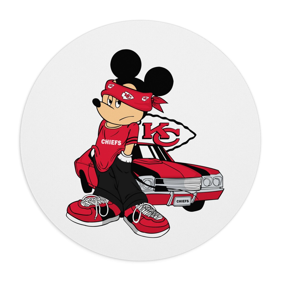 Mouse Pad, Kansas City Chiefs NFL Football Mickey Mouse Design, Home ...