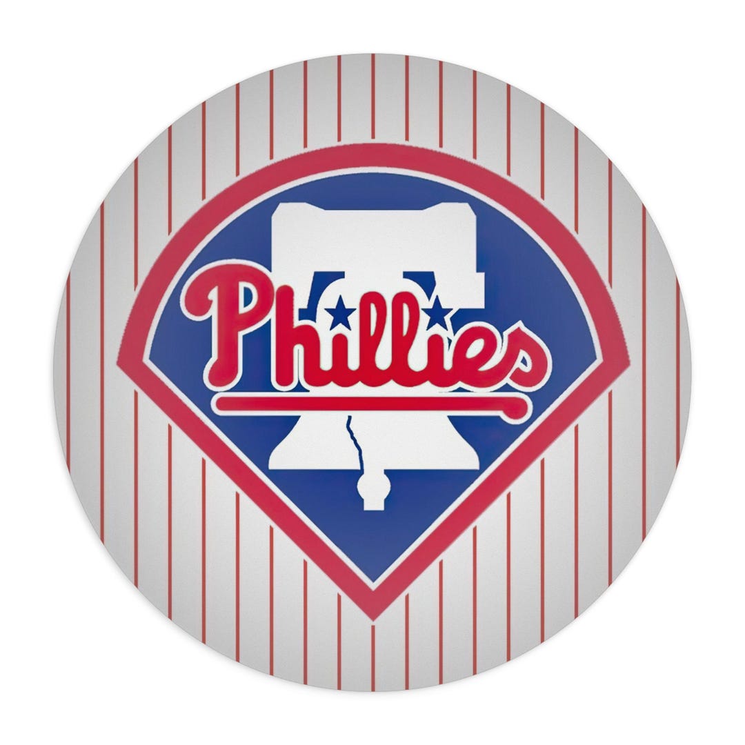 Philadelphia Phillies Liberty Bell Logo Mouse Pad, Baseball Team Round ...