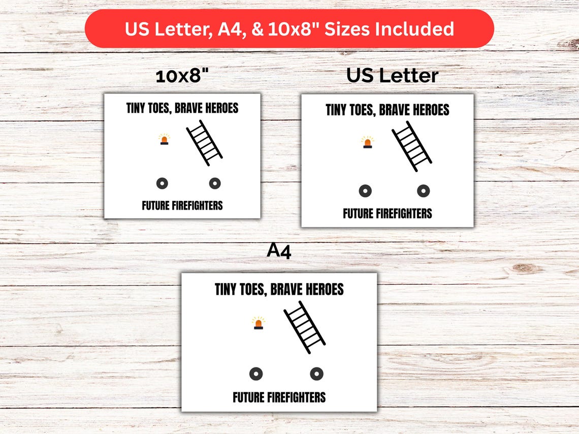 Community Helpers Footprint Craft Printable, Firefighter Footprint ...