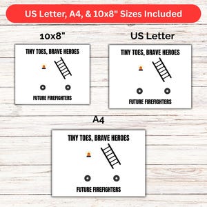 Community Helpers Footprint Craft Printable, Firefighter Footprint ...