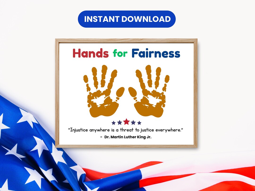 Martin Luther King Jr. Handprint Craft Kids, Printable MLK Jr. Art ...