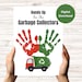 Community Helpers Handprint Craft Printable, Garbage Collectors ...