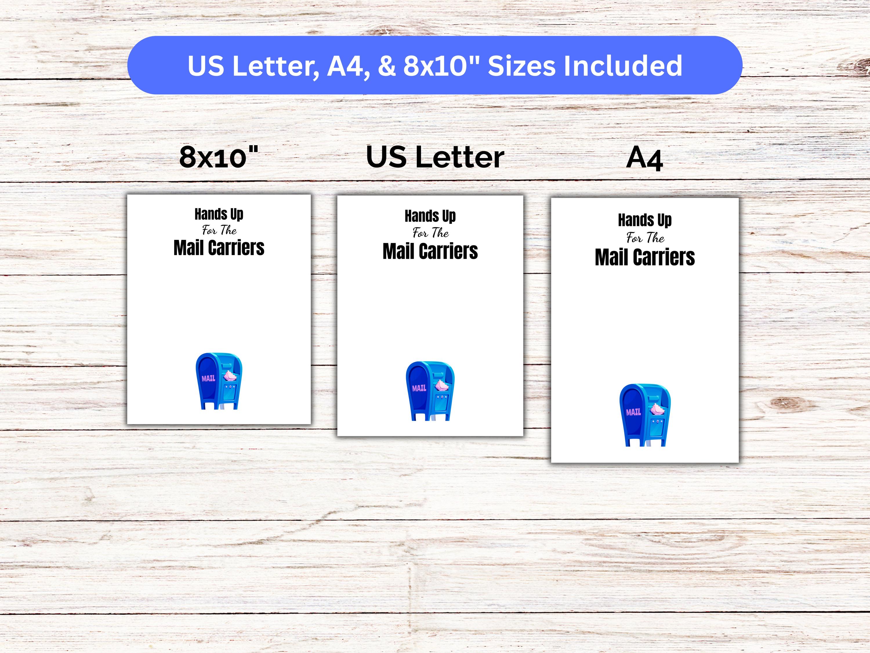 Community Helpers Handprint Craft Printable, Mail Carrier Handprint ...