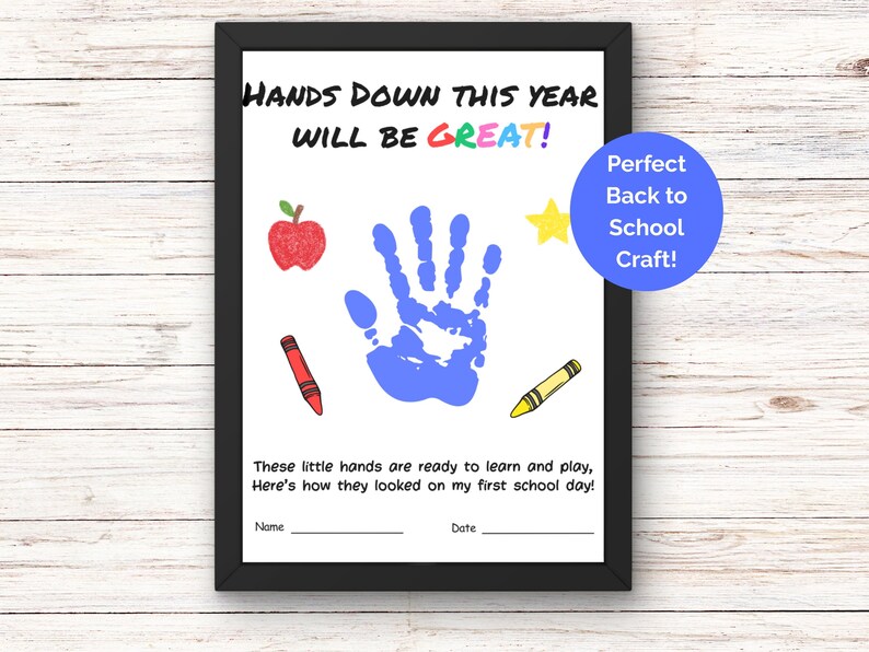 Back to School Handprint Craft for Kids, Hands Down This Year Will Be ...