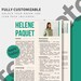 Rush Green Resume & Cover Letter Kit and Photo Editable Canva Template ...