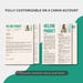 Rush Green Resume & Cover Letter Kit and Photo Editable Canva Template ...