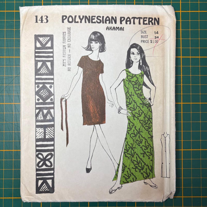 Polynesian Sewing Pattern - Etsy