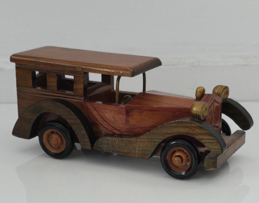 Retro Wood Car Vintage Wooden Automobile Classic Auto Vehicle ...