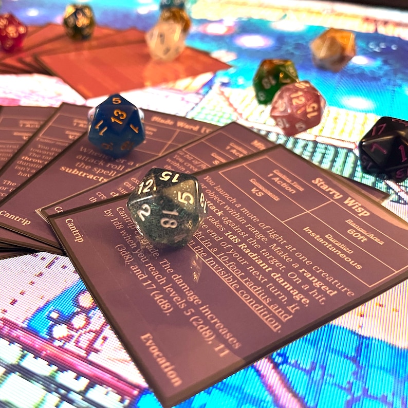 D&D Bard Spell Cards 5.5e 2024 Players Handbook Bard Spells Printable ...
