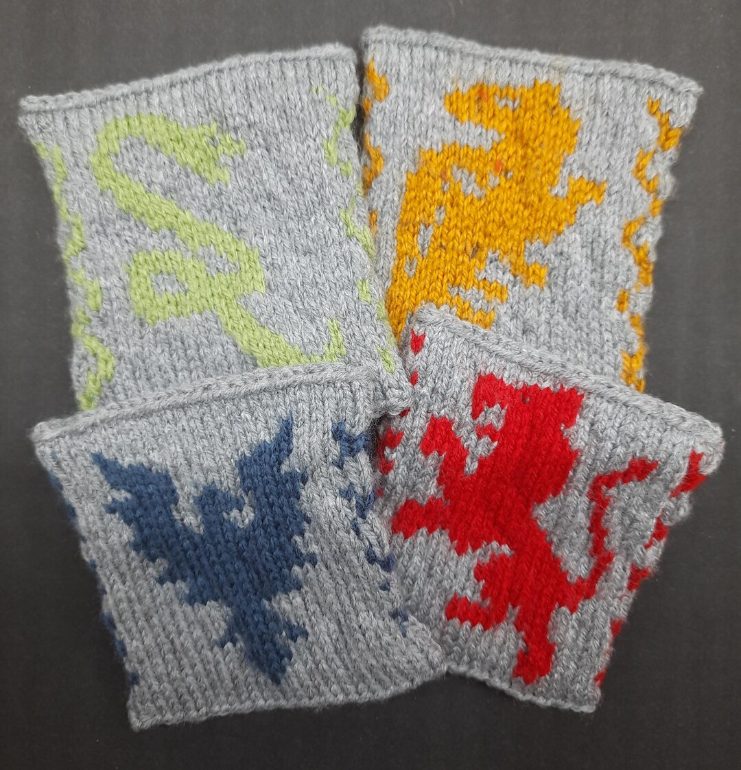 Small House Crests Knitting Crochet Colorwork Patterns (harry Potter ...