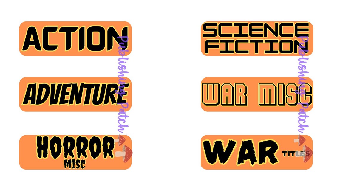 Custom Comic Book Divider Labels- Sheet - Etsy