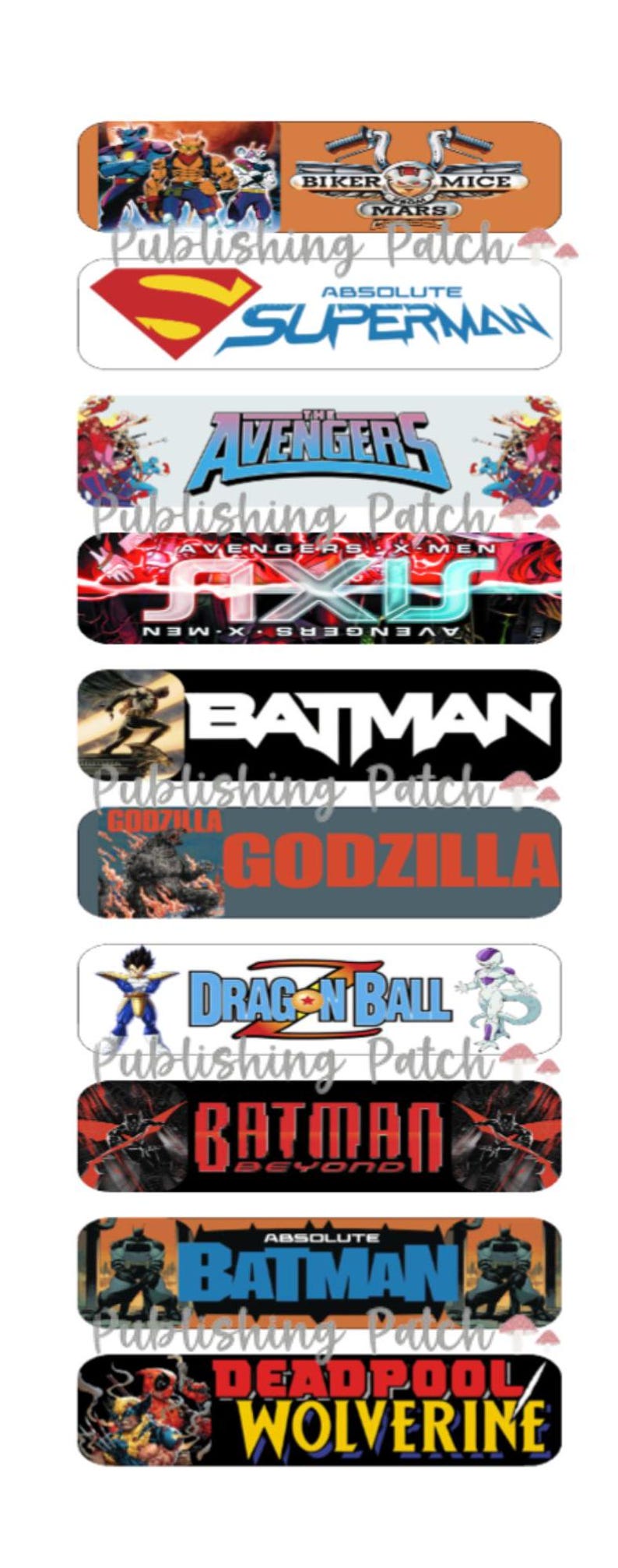 Individual Comic Book Divider Labels - Etsy