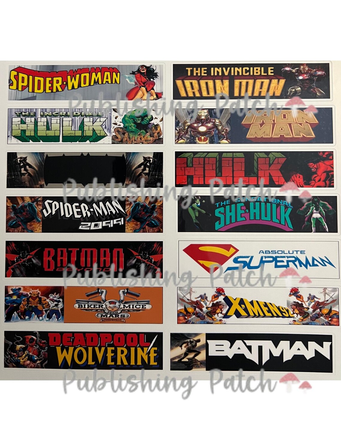 Custom Comic Book Divider Labels- Sheet - Etsy