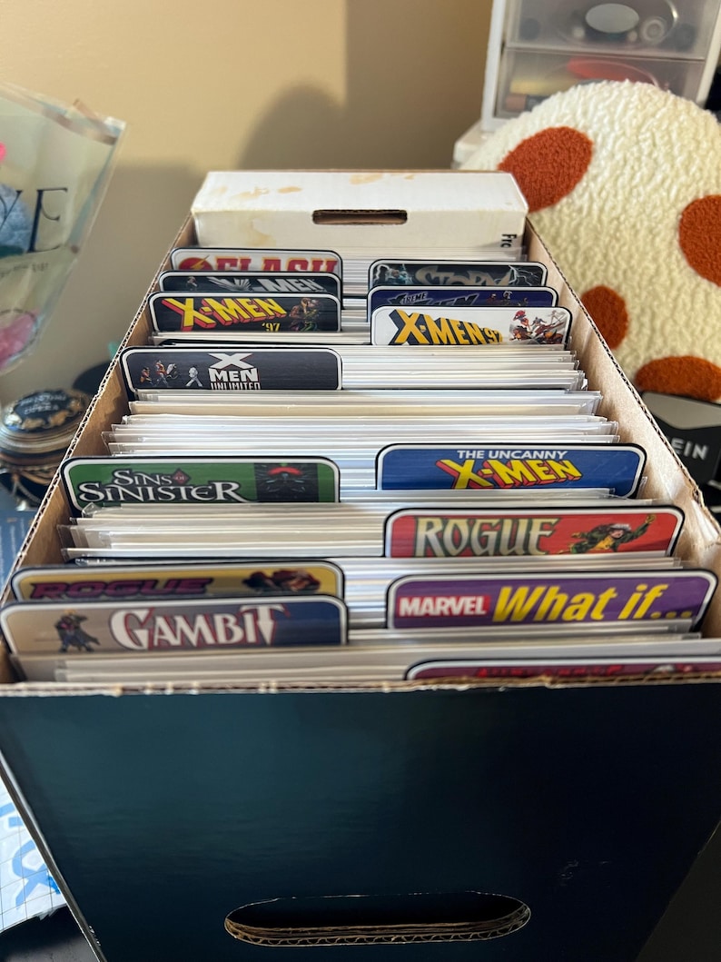 Custom Comic Book Divider Labels- Sheet - Etsy