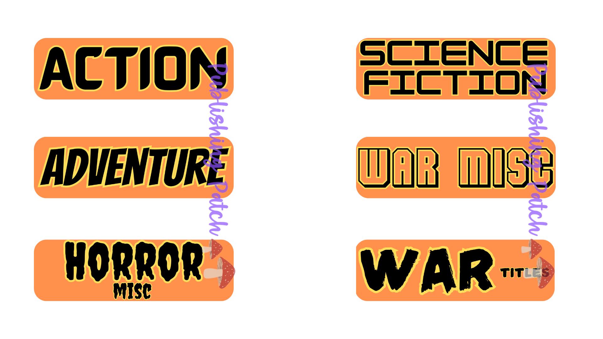 Individual Comic Book Divider Labels - Etsy