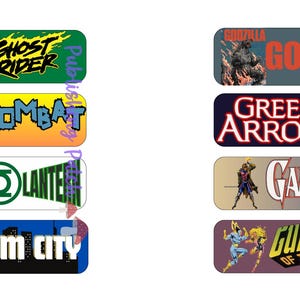 Custom Comic Book Divider Labels- Sheet - Etsy