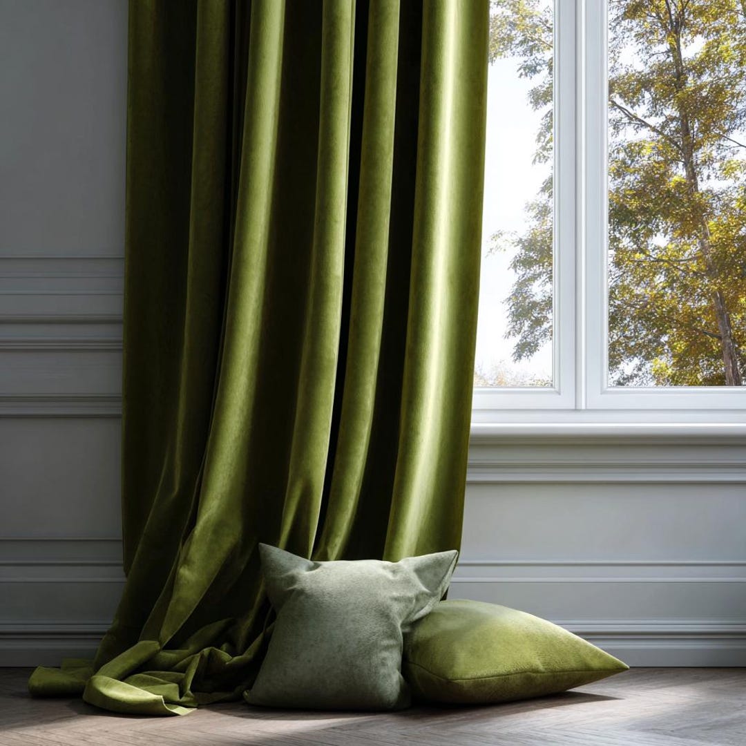 Tailored Velvet Curtains, Custom Size Luxury Window Treatments, Floor ...