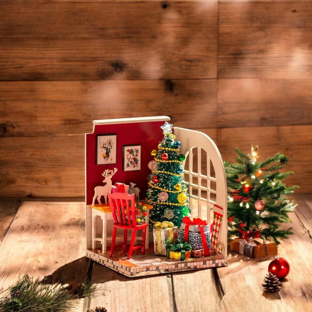 DIY Christmas Miniature - Handmade Home Model Mini Set With Furniture ...