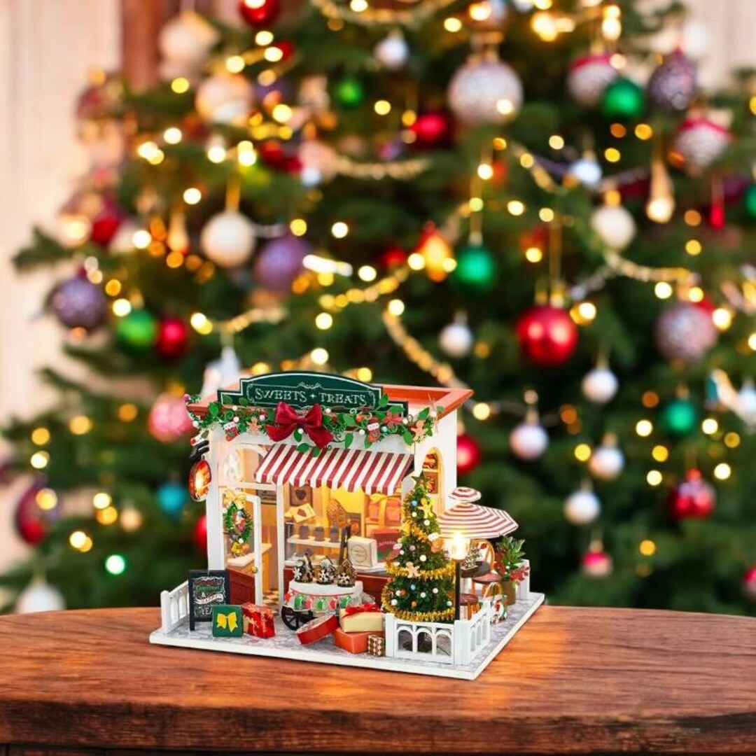 Wooden DIY Miniature Dollhouse Kit - Handmade Home Model Mini Set With ...