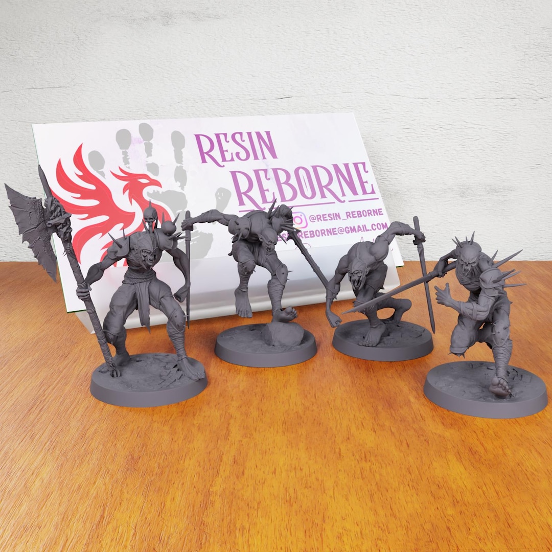 Ghouls - Set 2 | 28 32mm D&D Pathfinder Monster Graveyard Undead War ...