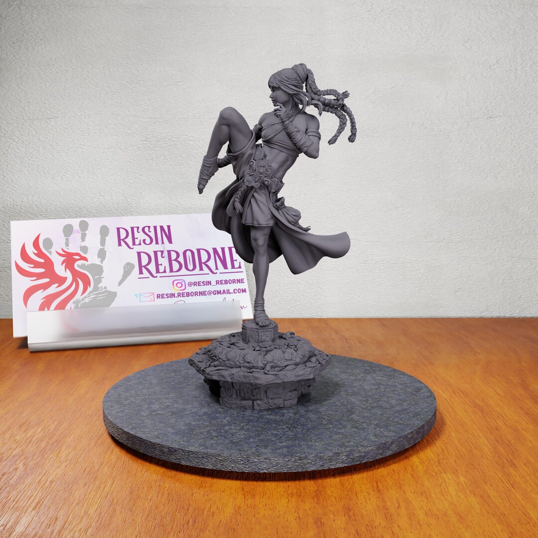 Fearless Monk | Dnd Kicking Buddhist Mulan Model Print Display Figure ...