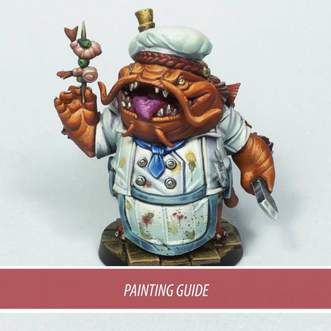 Chef Locathah Ganbon-san | 32mm D&D Catfish Fishfolk Fish Seafood Cook ...