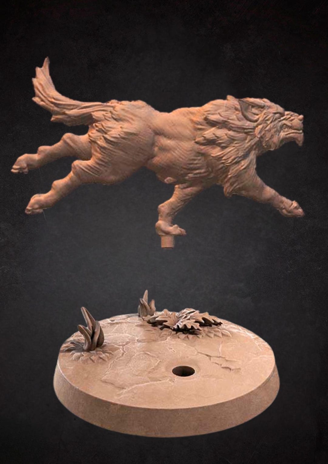 Dire Wolf - Loping | 28 32mm D&D Creature Nature Animal Magic ...