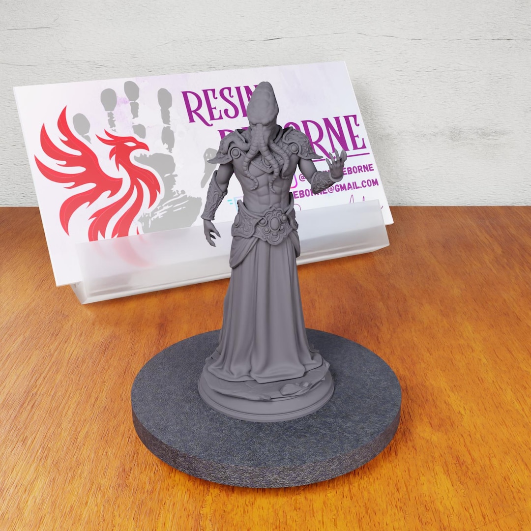 Master Illithid Mind Flayer | D&D 5E Dnd Pathfinder Mini Resin Reborne ...
