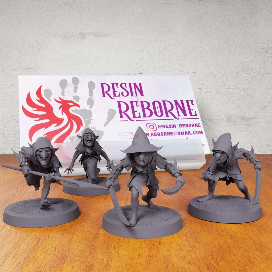 Goblin Band - Set 5 | 32mm D&D Wargaming Pathfinder Monster Cliffside ...
