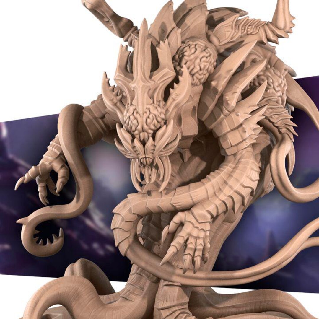 Tentacle Space Monster | 28 32mm Starfinder Dnd Boss BBEG Fighter ...