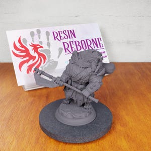 Werebear Barbarian Berserker | Dnd 5E Pathfinder Mini Resin Reborne ...