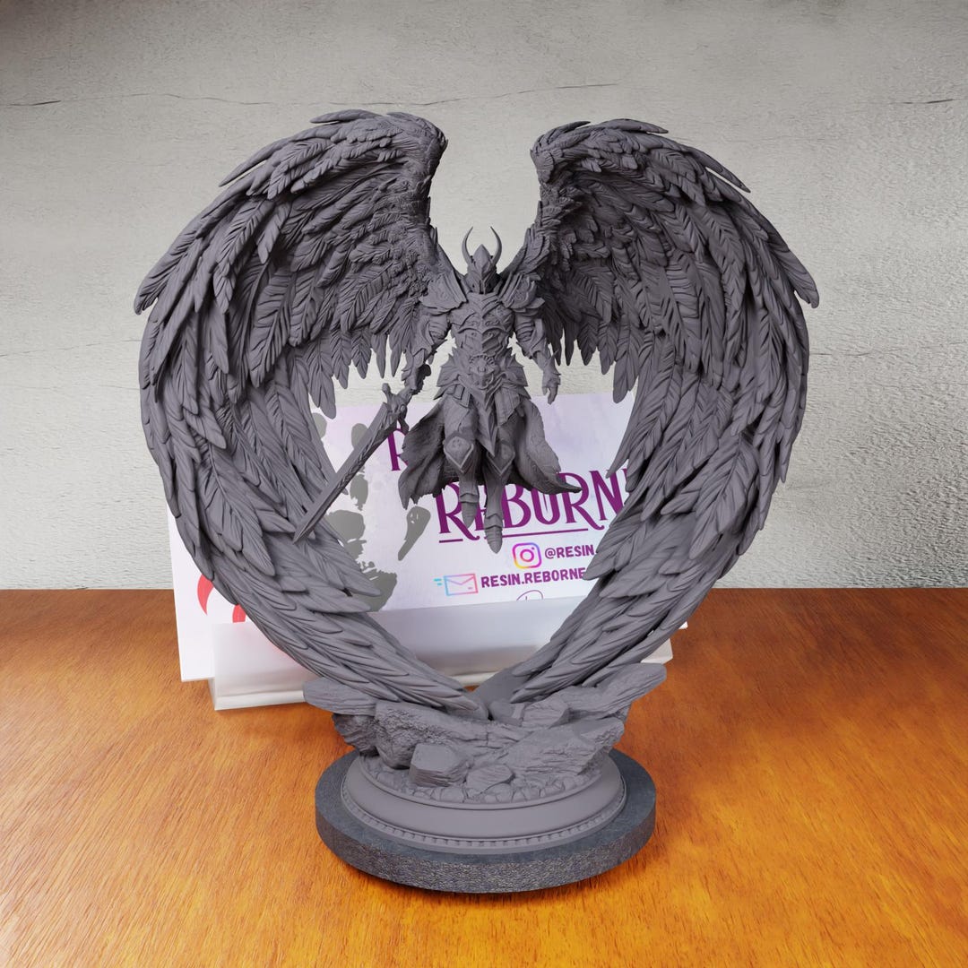 Ascended Angelic Paladin of Justice Dnd Pathfinder Winged Angel Fighter ...