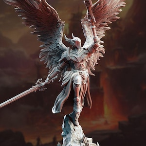 Heroic Angelic Paladin | 32mm Dnd Wings Angel Fighter Divine Diety ...